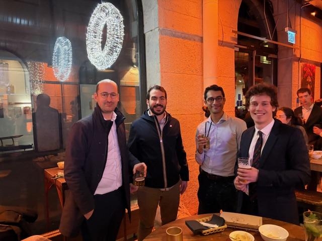 Alumni and students from ENM meeting on Wednesday 4th in Geneva